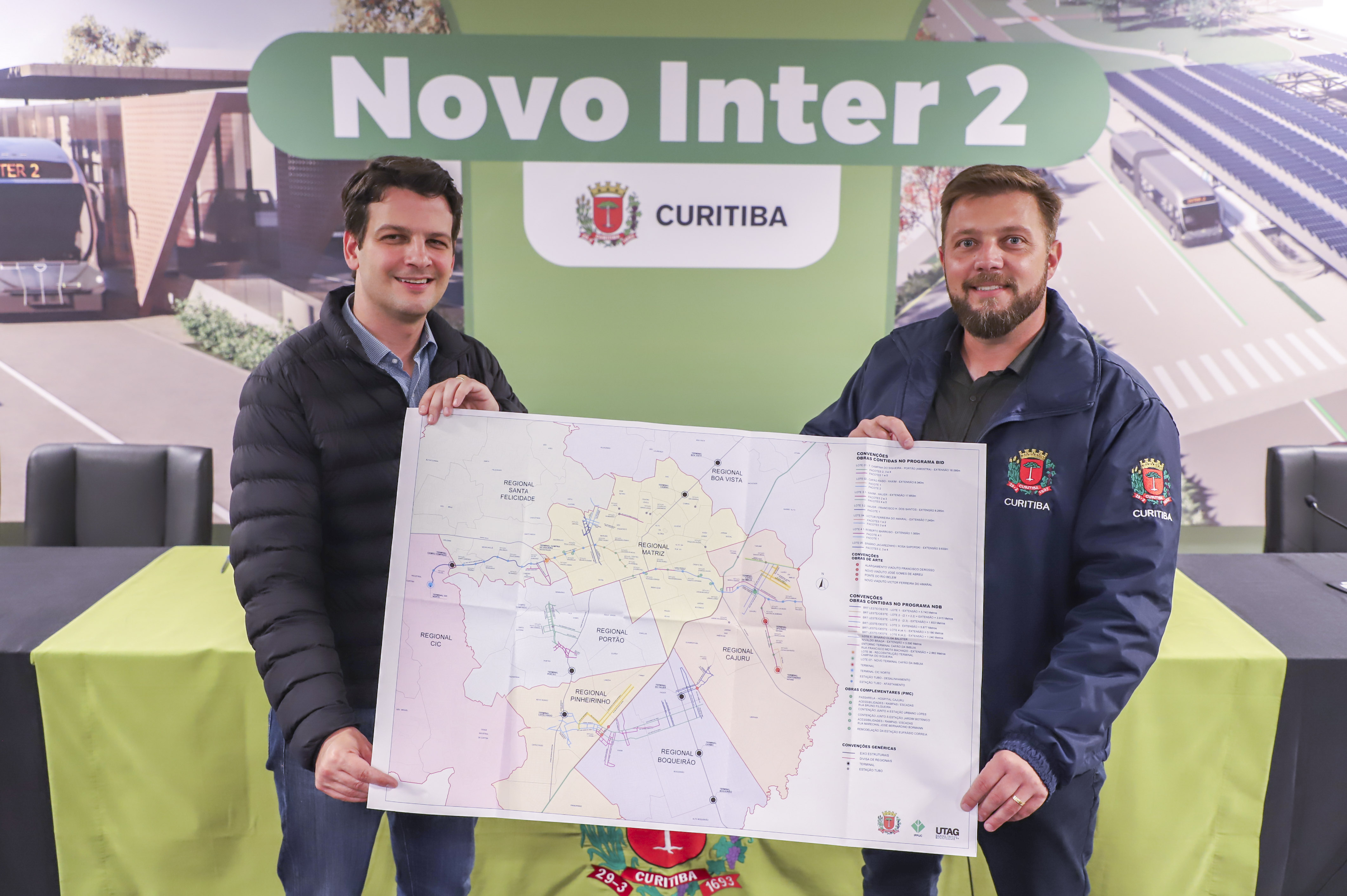 Eduardo Pimentel autoriza o início das obras do Projeto Inter 2 em Curitiba - Prefeitura de Curitiba